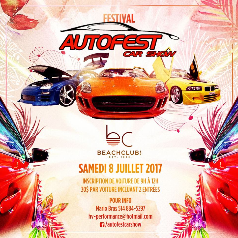 Autofest sur la plage 8 juillet